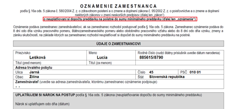 Dohodári a minimálny preddavok na ZP